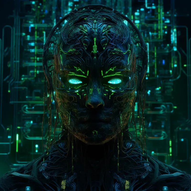 Cybernetic Human Profile Pictures Midjourney Prompt | PromptBase