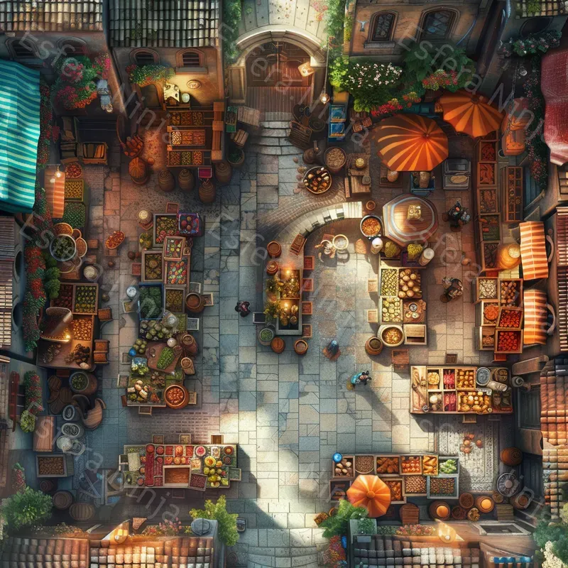 Tabletop RPG Role Maps Midjourney Prompt | PromptBase