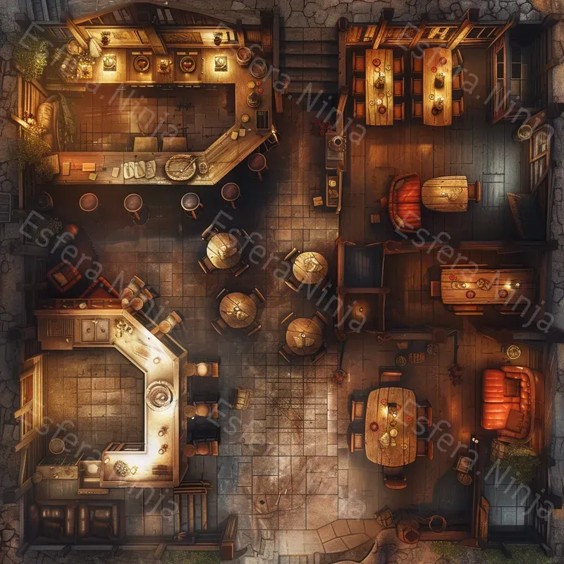 Tabletop RPG Role Maps Midjourney Prompt | PromptBase