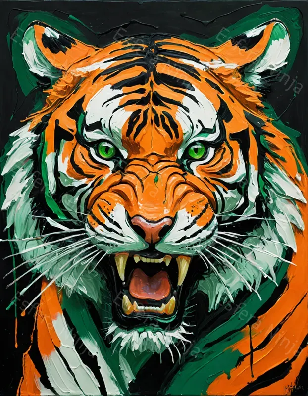 Neo Expressionist Animal Paintings Stable Diffusion Prompt | PromptBase