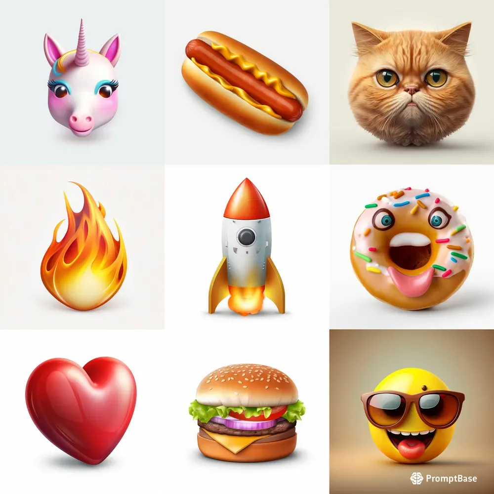 Fun Realistic Icons Midjourney Prompt | PromptBase