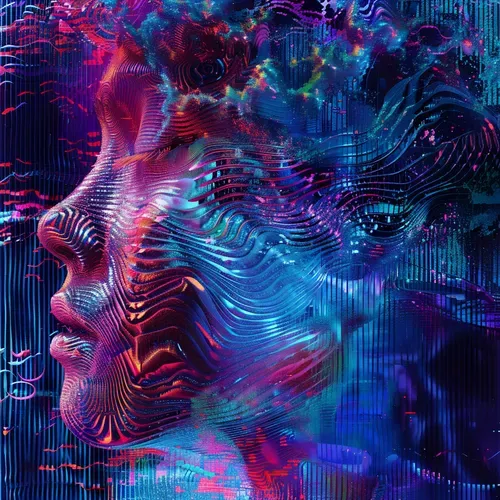 Technochromatic Flux Art Generator App | PromptBase