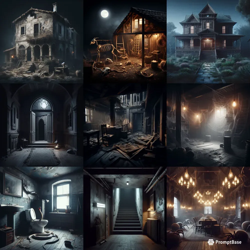 Horror Game Location Concepts DALL·E Prompt | PromptBase