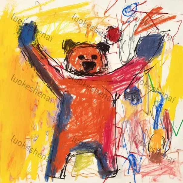 Brainstorming Color Childrens Paintings Midjourney Prompt | PromptBase