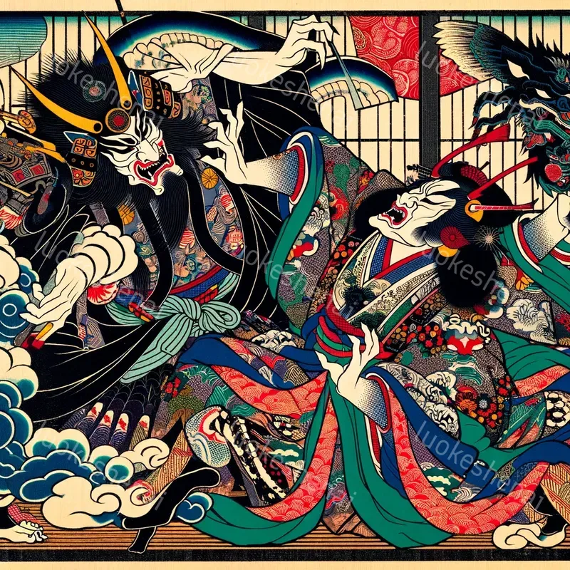 Magical Japanese Ukiyoe Style DALL·E Prompt | PromptBase