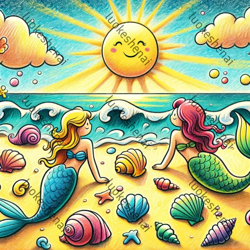 Vibrant Children Crayon Drawing Style DALL·E Prompt | PromptBase