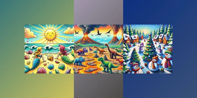 Vibrant Children Crayon Drawing Style DALL·E Prompt | PromptBase