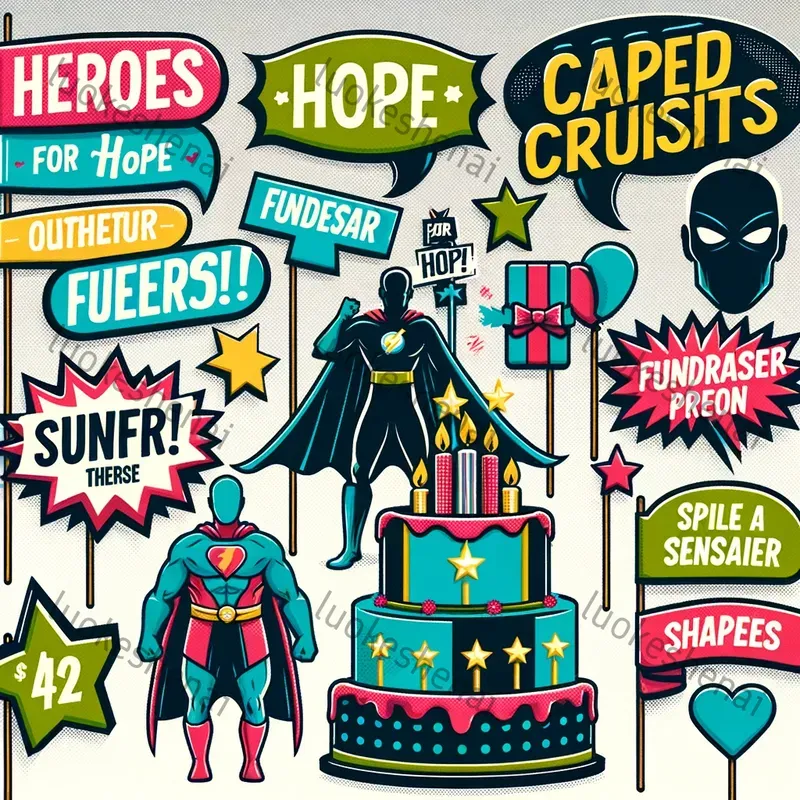 Colorful Fun Photo Booth Prop Art DALL·E Prompt | PromptBase