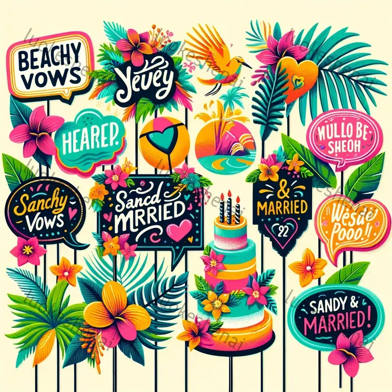 Colorful Fun Photo Booth Prop Art DALL·E Prompt | PromptBase