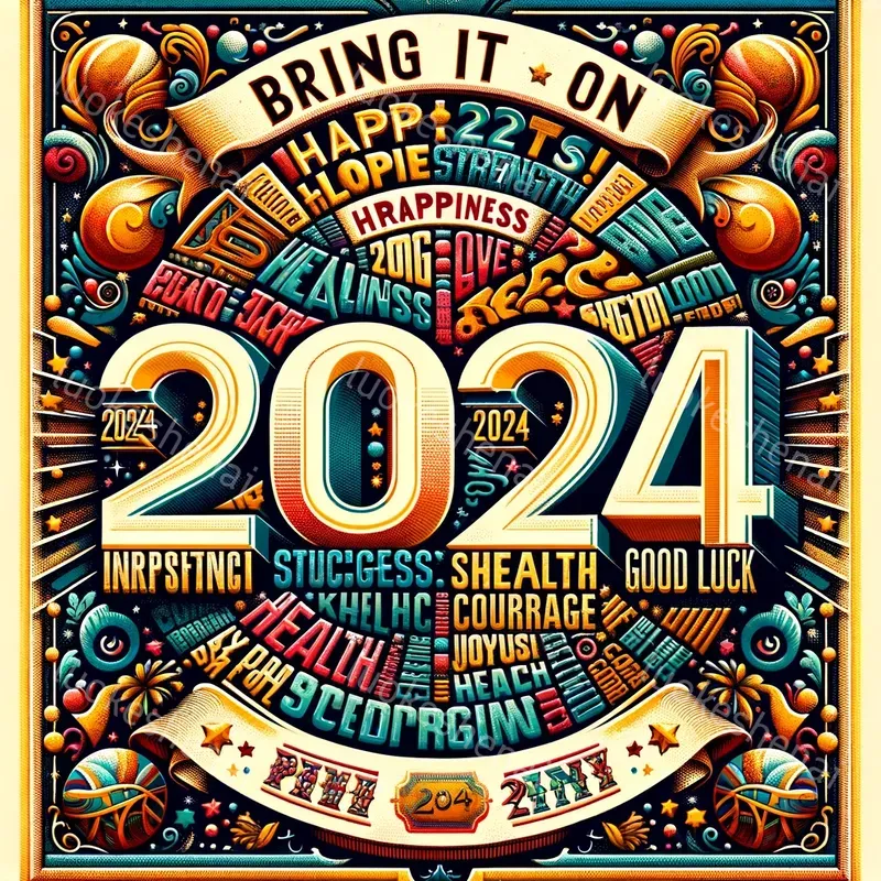 Sending You Good Wishes Posters For 2024 DALL·E Prompt | PromptBase