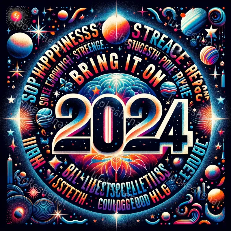 Sending You Good Wishes Posters For 2024 DALL·E Prompt | PromptBase