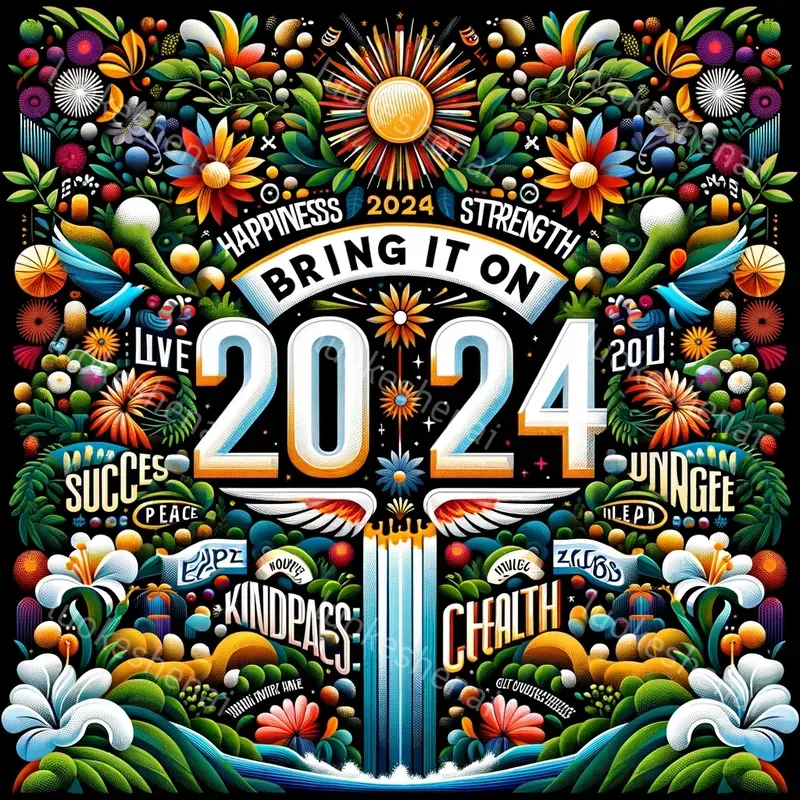 Sending You Good Wishes Posters For 2024 DALL·E Prompt | PromptBase