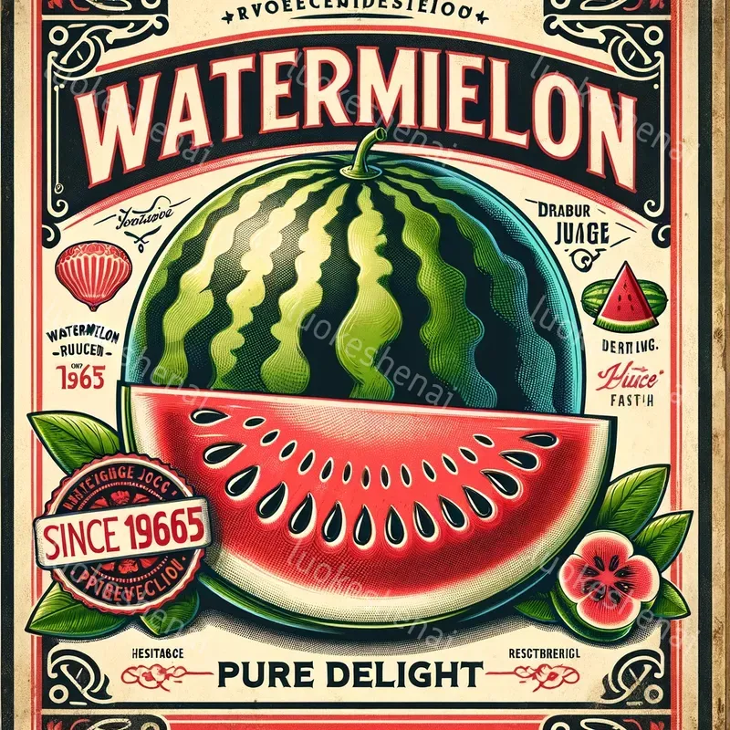 Fruit Retro Style Advertising Posters DALL·E Prompt | PromptBase