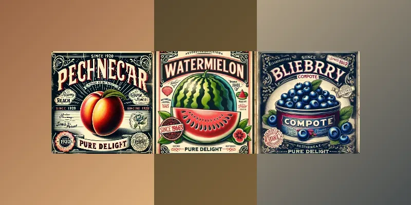 Fruit Retro Style Advertising Posters DALL·E Prompt | PromptBase
