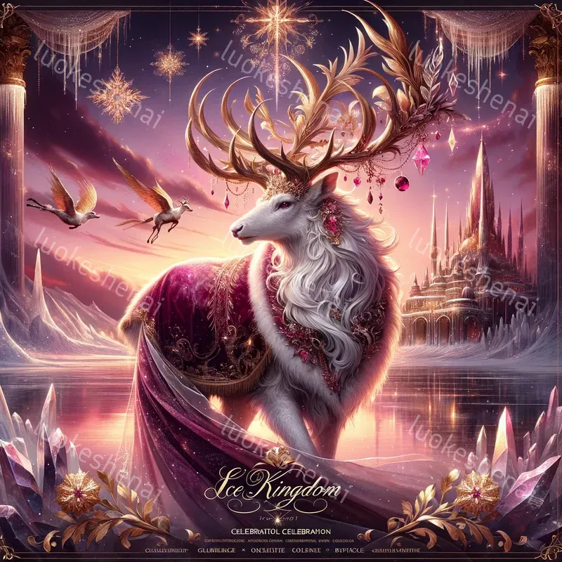 Fantasy Animals Winterfest Theme Posters DALL·E Prompt | PromptBase