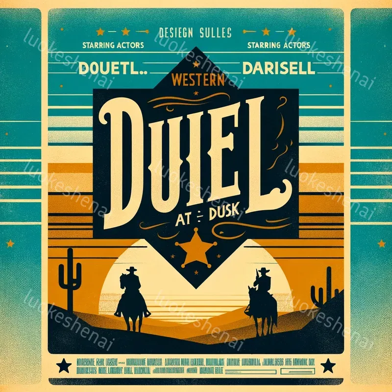 Silhouette Retro Style Movie Posters DALL·E Prompt | PromptBase