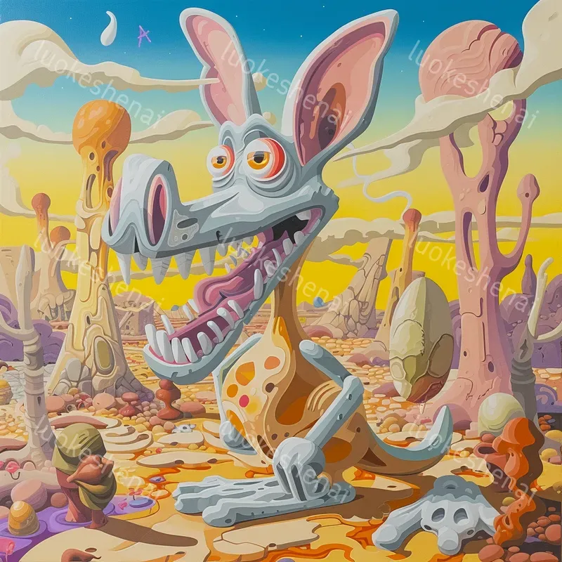 Giant Creatures Grotesque Style Art Midjourney Prompt | PromptBase