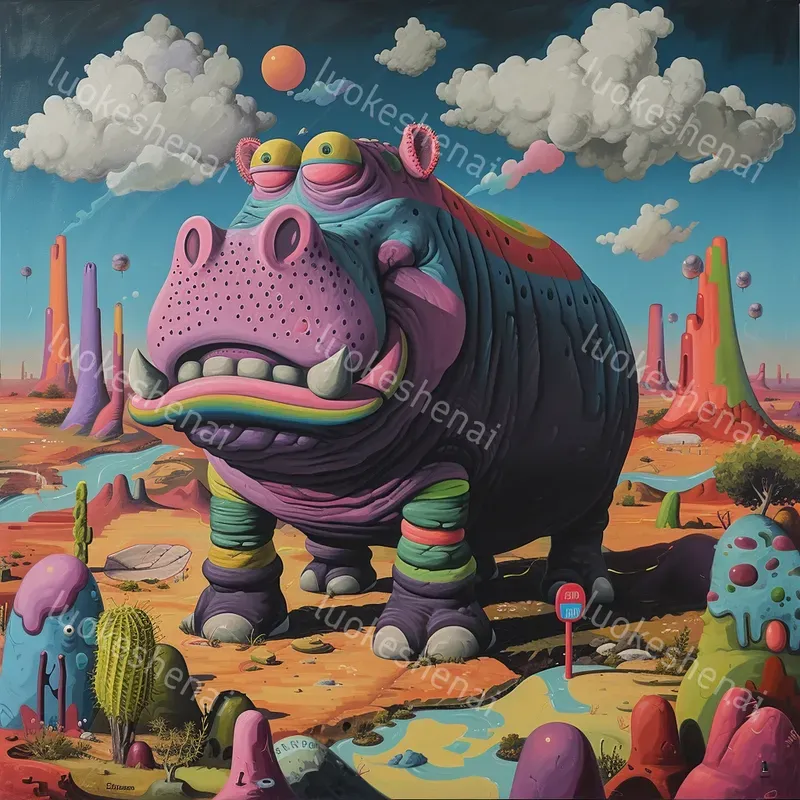 Giant Creatures Grotesque Style Art Midjourney Prompt | PromptBase