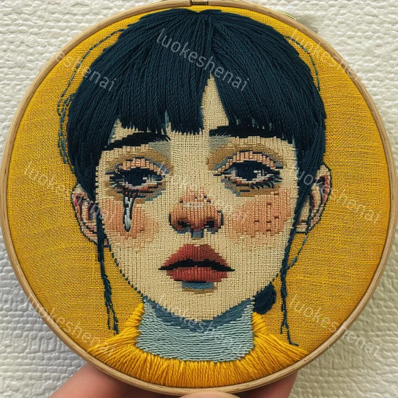 Cross Stitch Injury Grotesque Cartoons Midjourney Prompt | PromptBase