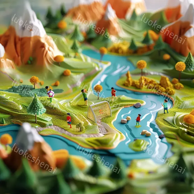 Miniature Landscape Clay Animation Art Midjourney Prompt | PromptBase