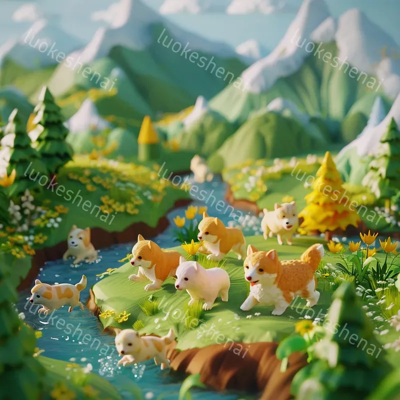 Miniature Landscape Clay Animation Art Midjourney Prompt | PromptBase