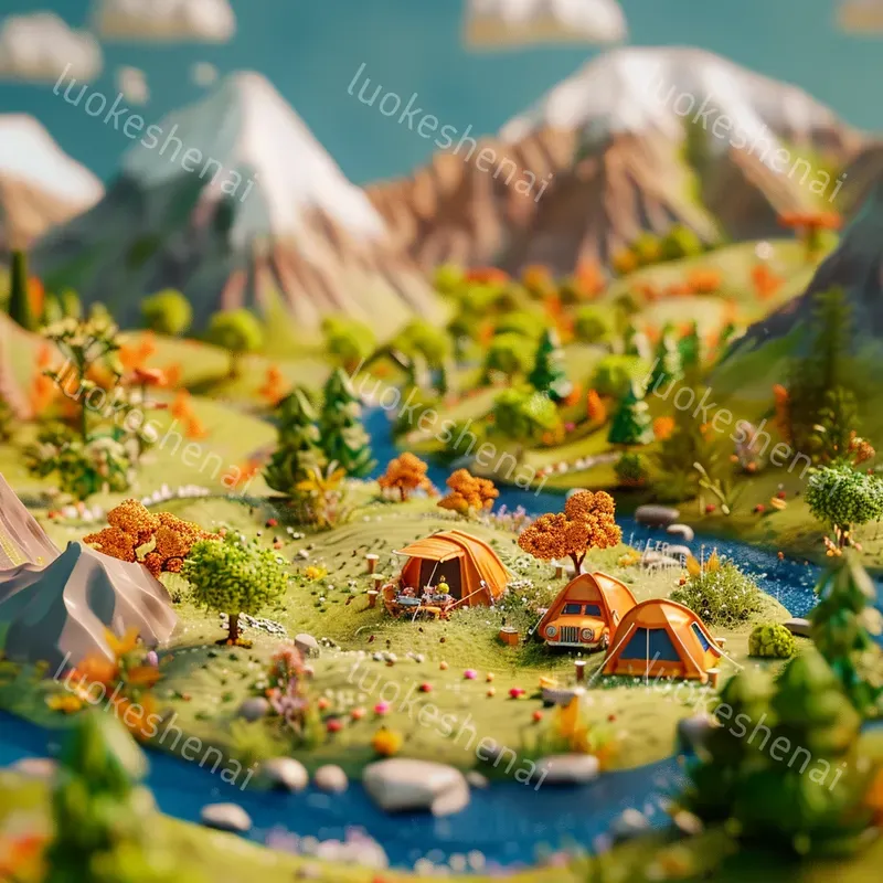 Miniature Landscape Clay Animation Art Midjourney Prompt | PromptBase
