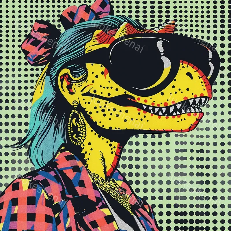 Animal Pop Art Era Illustrations Midjourney Prompt | PromptBase