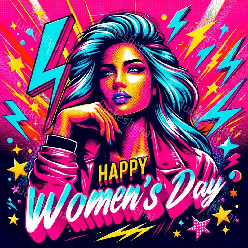 Womens Day Pop Art Style Designs DALL·E Prompt | PromptBase