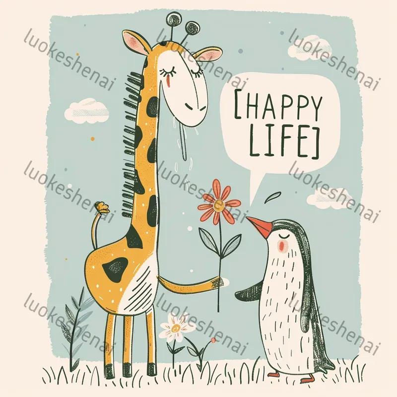 Animal Whimsical Line Art Pieces Midjourney Prompt | PromptBase