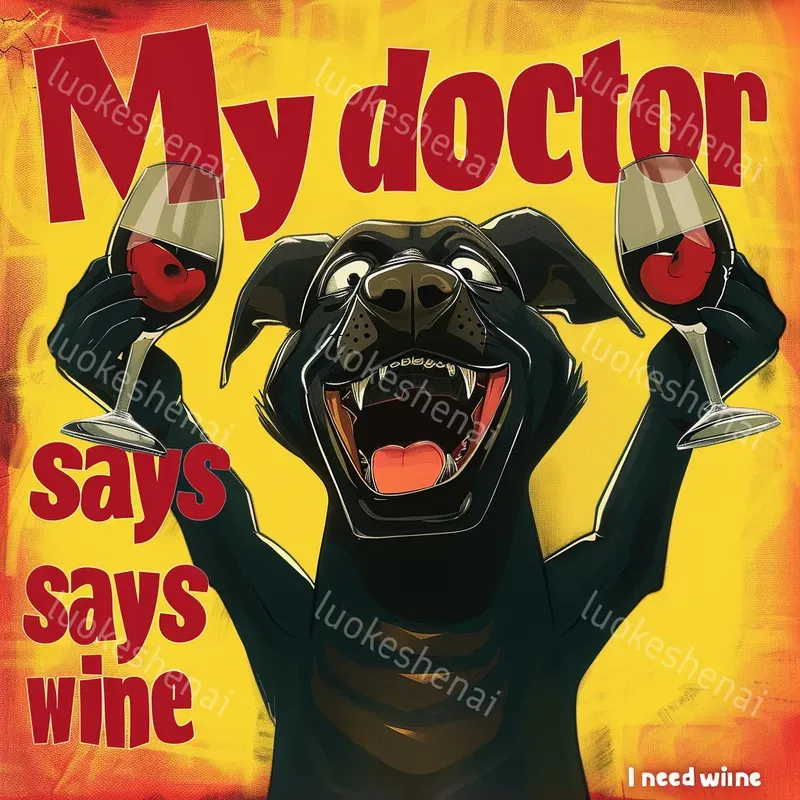 Animals Addicted To Drinks Posters Midjourney Prompt | PromptBase