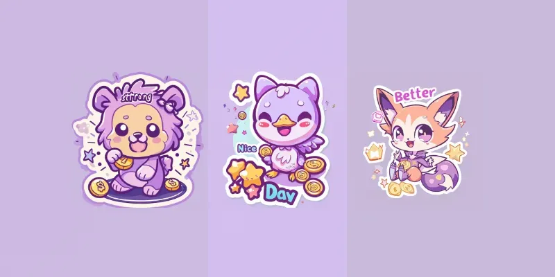 Animated Nago Neko Stickers Generator App | PromptBase