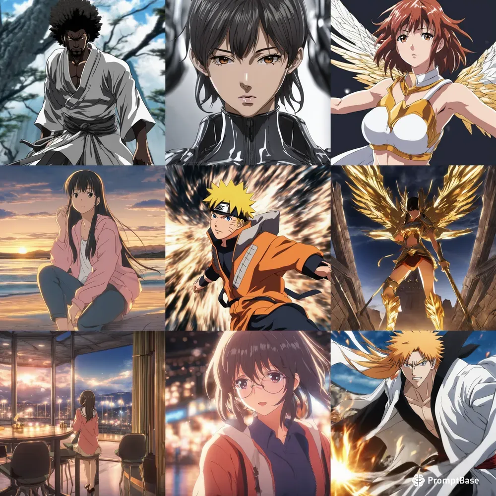 Anime Action Screenshot Scenes Stable Diffusion Prompt | PromptBase