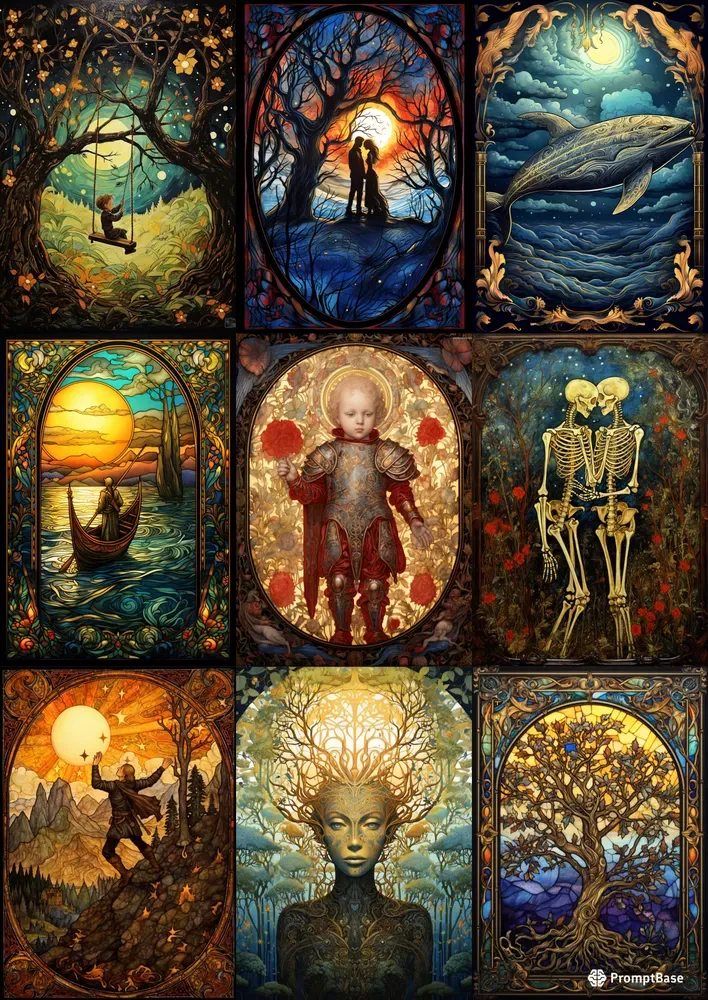 Fantasy Abstract Medieval Paintings Midjourney Prompt | PromptBase