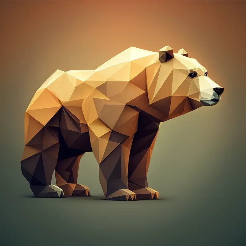 3D Polygon Design Animals Midjourney Prompt | PromptBase