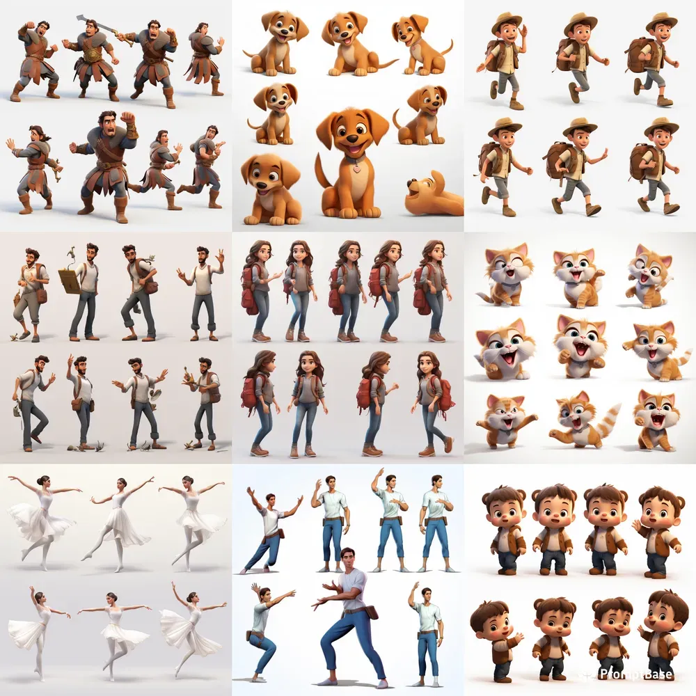 Cartoon Character Designs Midjourney Prompt | PromptBase