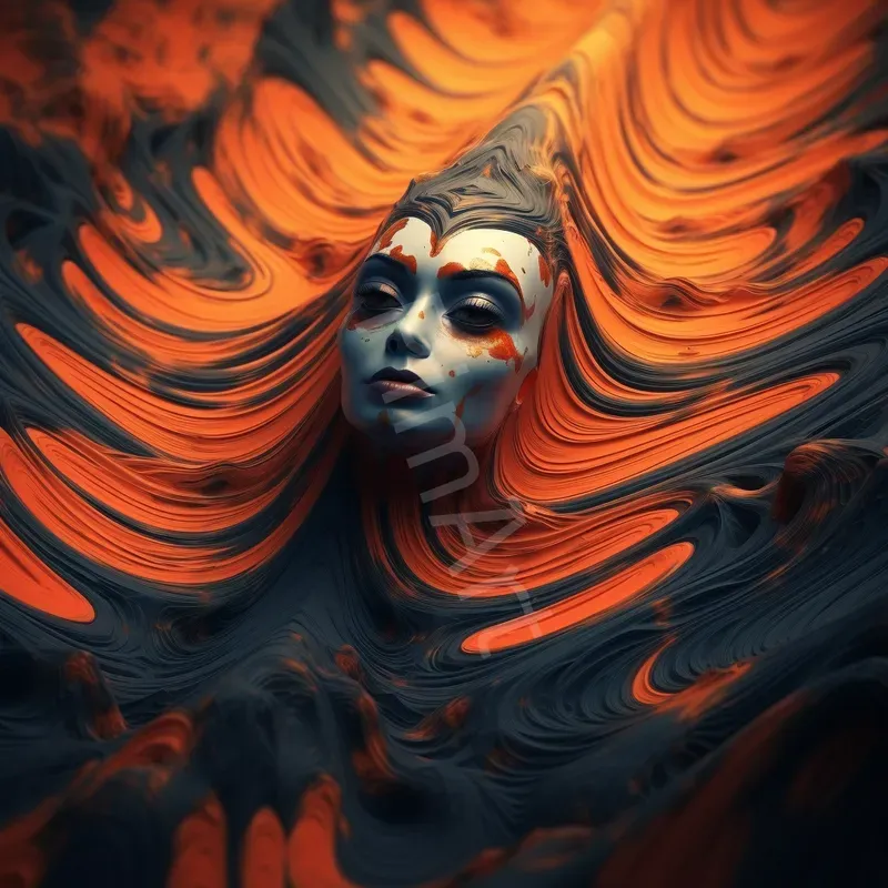 Abstract Elemental Portraits Midjourney Prompt | PromptBase