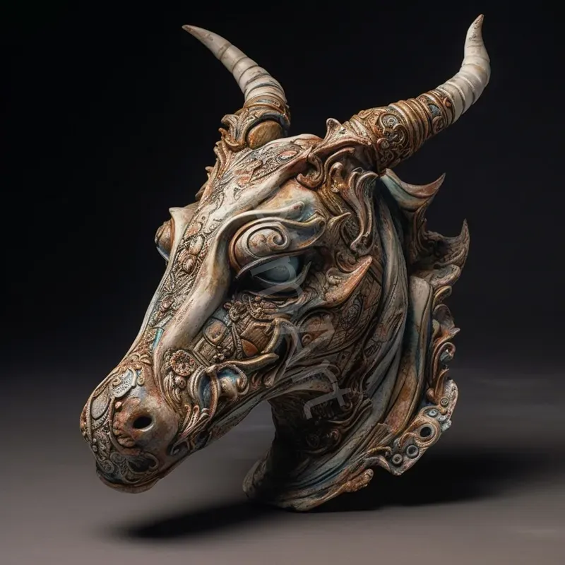 Sculptural Mask Designs For Stories Midjourney Prompt | PromptBase