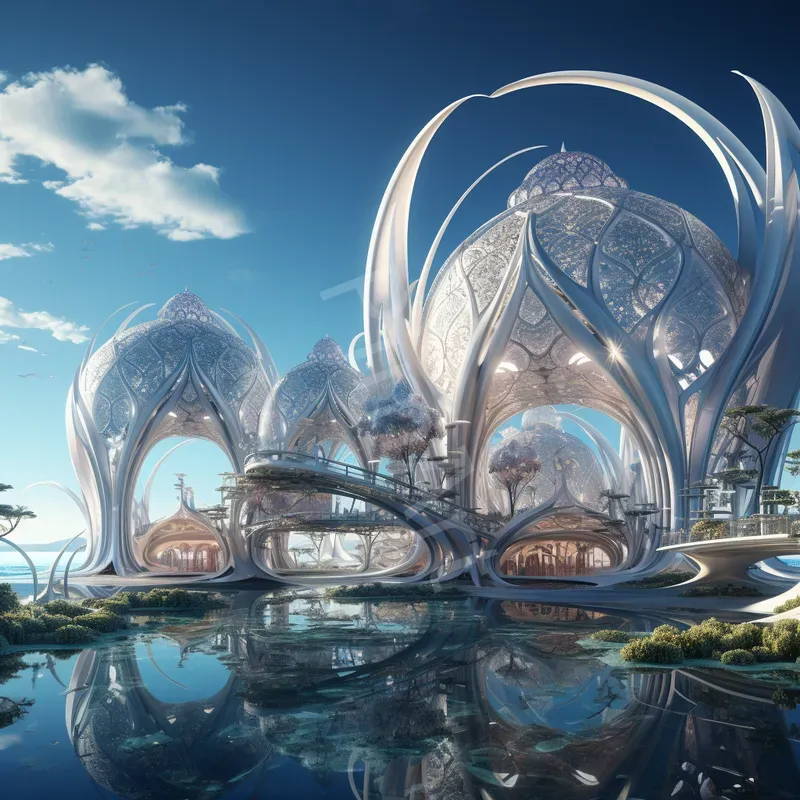 Fantasy Architectural Designs Midjourney Prompt | PromptBase