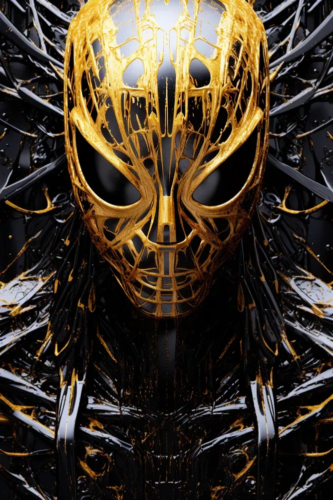 Alien Liquid Portraits Midjourney Prompt | PromptBase