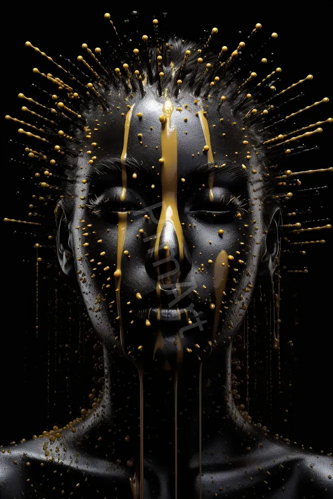 Alien Liquid Portraits Midjourney Prompt | PromptBase