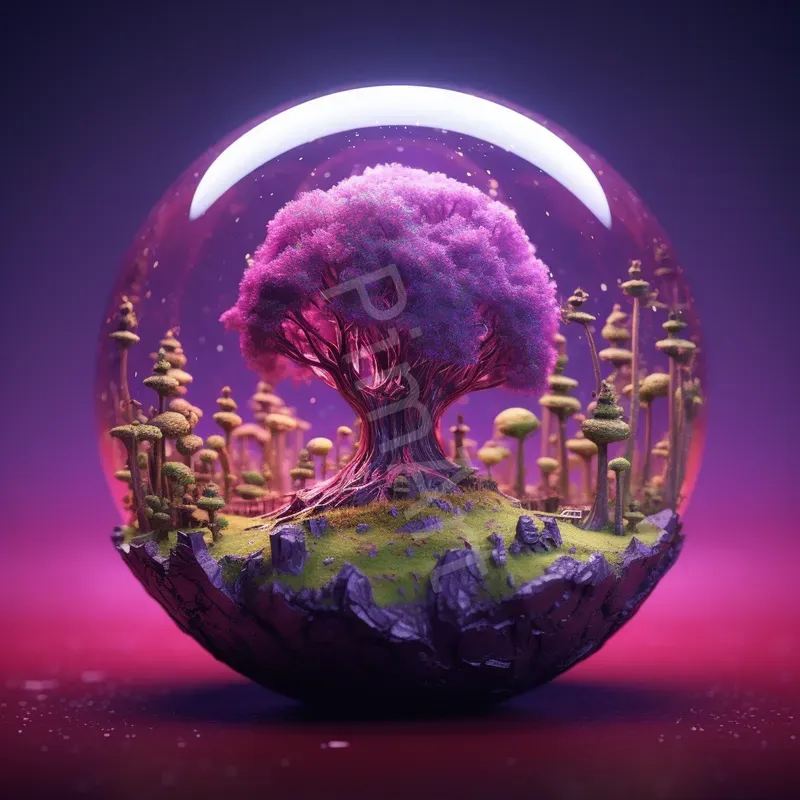 Mini Planet Art Designs Midjourney Prompt | PromptBase