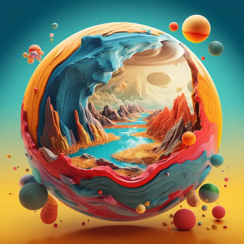 Funny Weird Abstract Art Midjourney Prompt | PromptBase