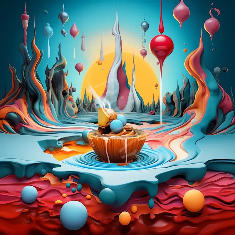 Funny Weird Abstract Art Midjourney Prompt | PromptBase