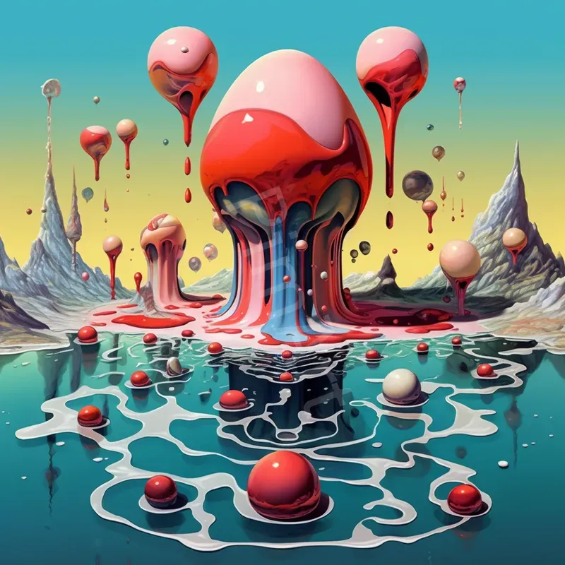 Funny Weird Abstract Art Midjourney Prompt | PromptBase