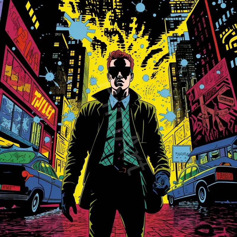 Cool Dark Comic Book Art Midjourney Prompt | PromptBase