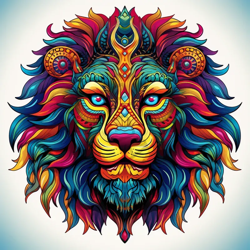 Colourful Decorated Portraits Midjourney Prompt | PromptBase