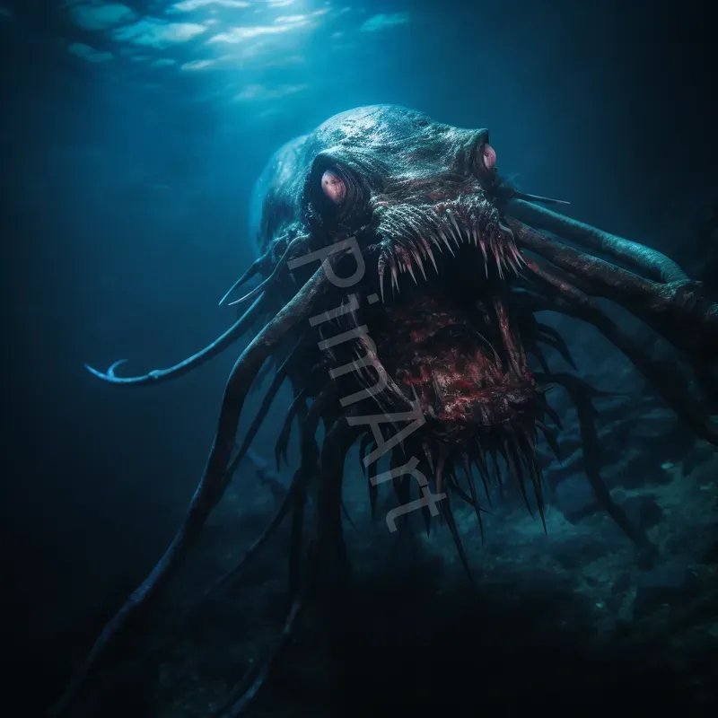 Deep Sea Terror Monsters Midjourney Prompt | PromptBase