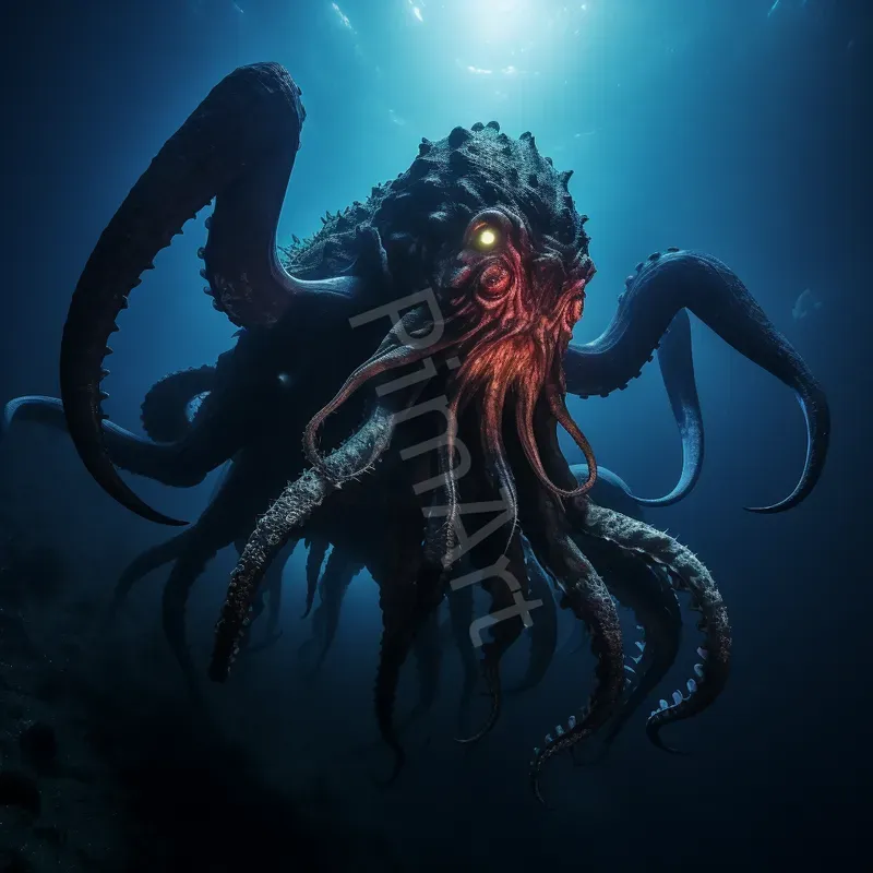Deep Sea Terror Monsters Midjourney Prompt | PromptBase
