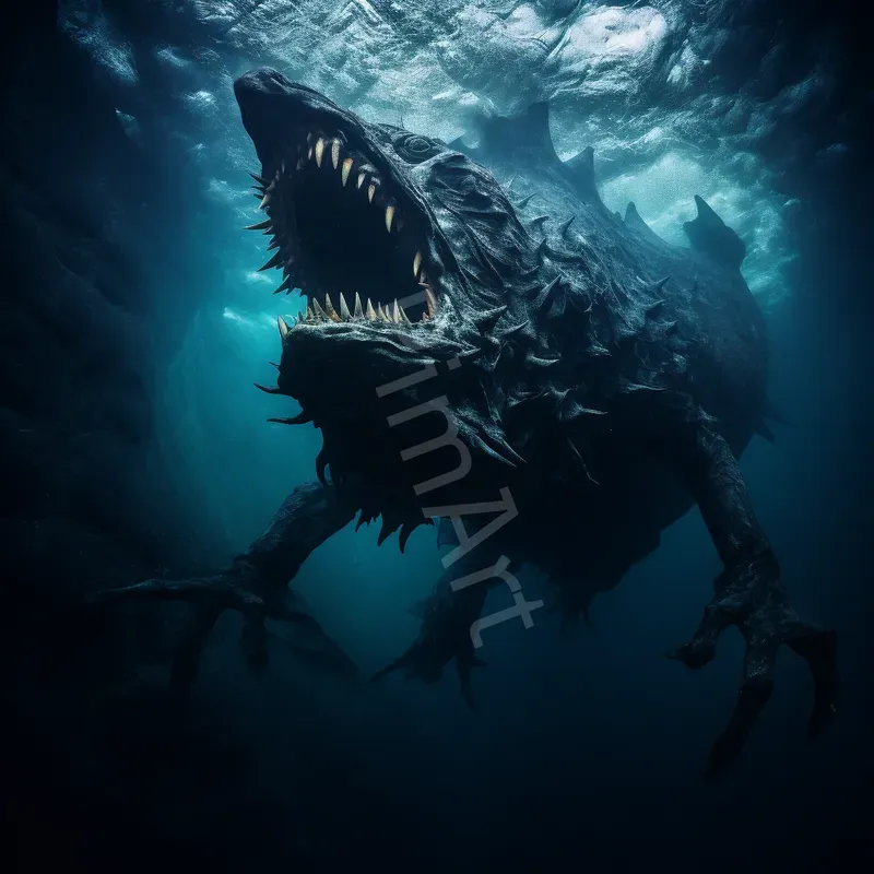 Deep Sea Terror Monsters Midjourney Prompt | PromptBase