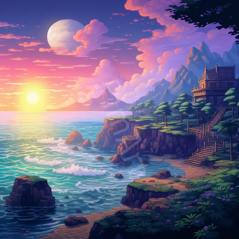 Pixel Art Scenes Midjourney Prompt | PromptBase